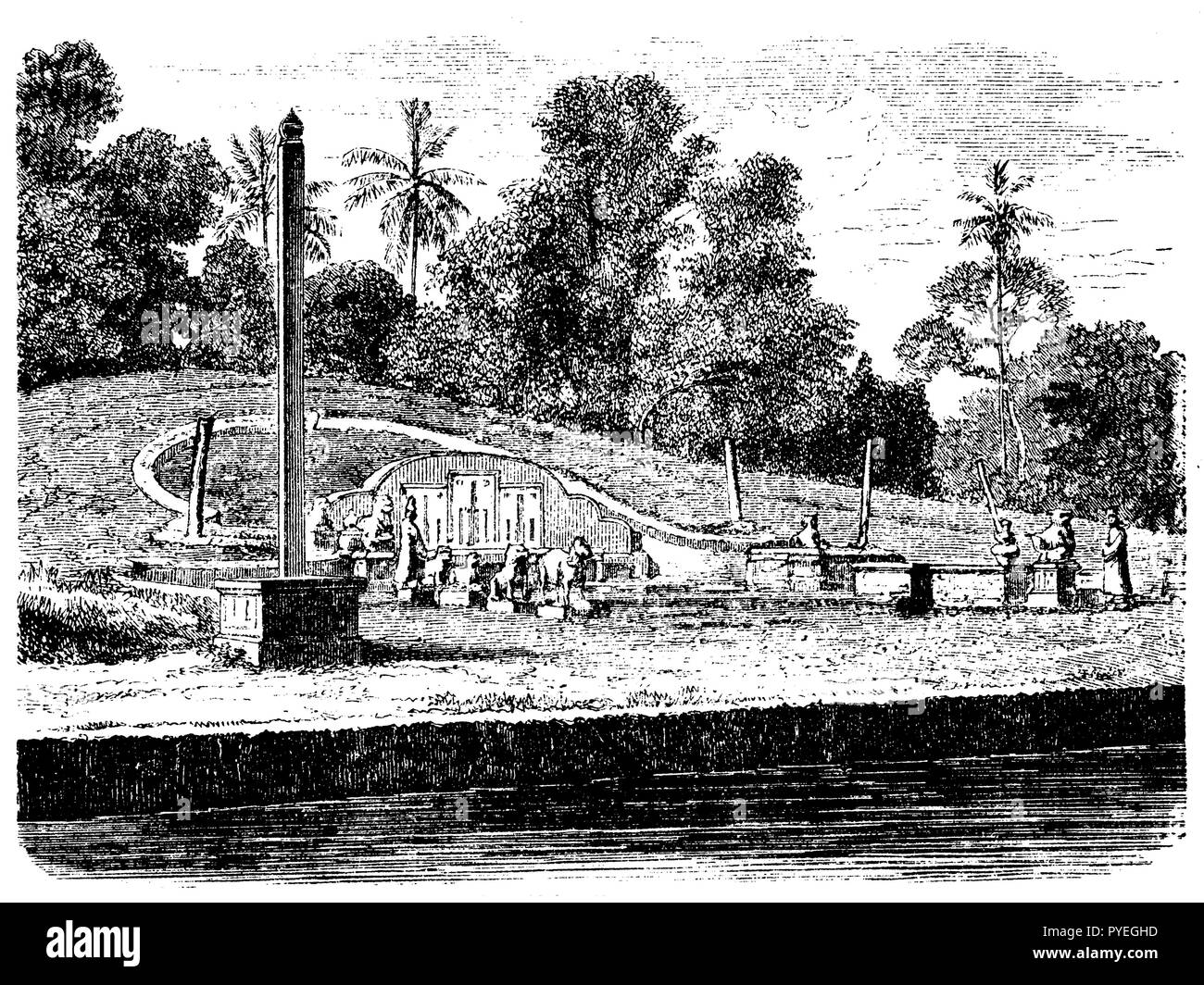 Chinese burial place in Batavia, 1882 Stock Photo - Alamy