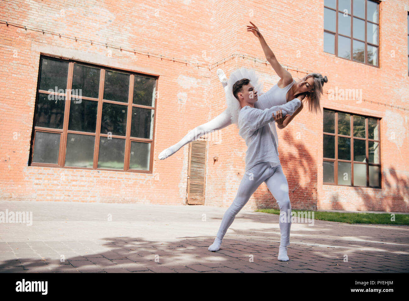 Dance couple low angle view hi-res stock photography and images - Alamy