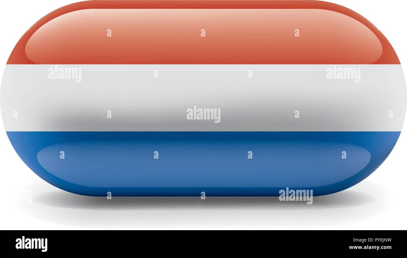 Netherlands flag, vector illustration on a white background Stock ...