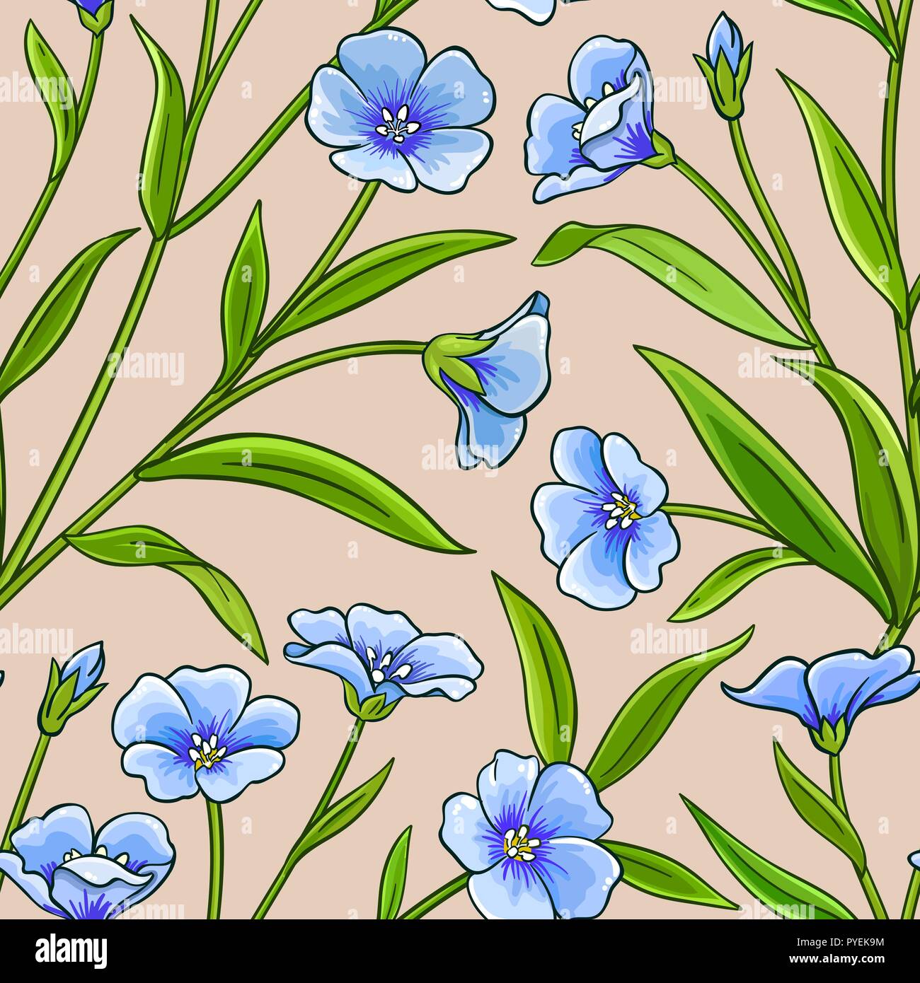 Flax vector vectors hi-res stock photography and images - Alamy