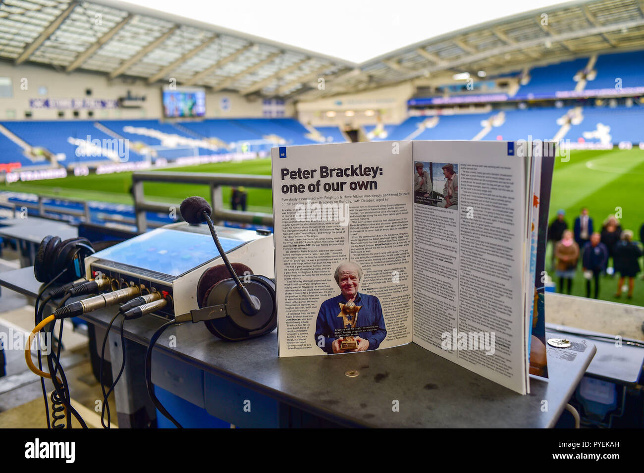 A tribute piece to well known broadcaster and Albion fan Peter Brackley ...