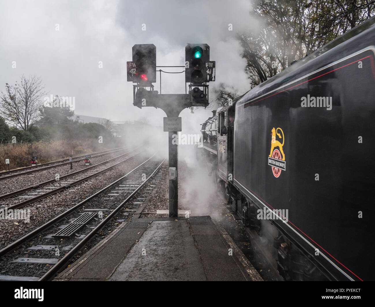 The Jacobite Fort William to Mallaig scenic railway at Fort William ...