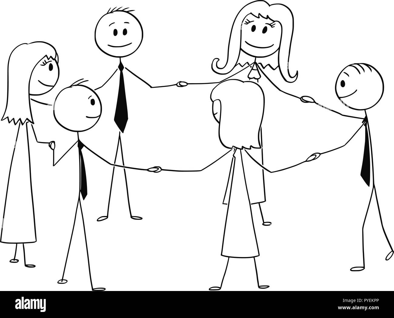 Cooperation together people in Stock Vector Images - Alamy