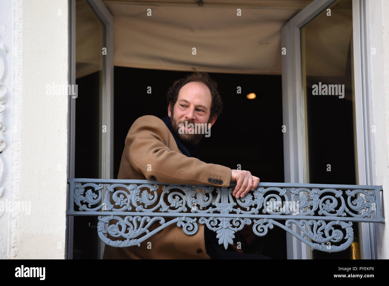 Paris: Eric Vuillard, 2017 Goncourt Prize, and Olivier Guez, Renaudot ...