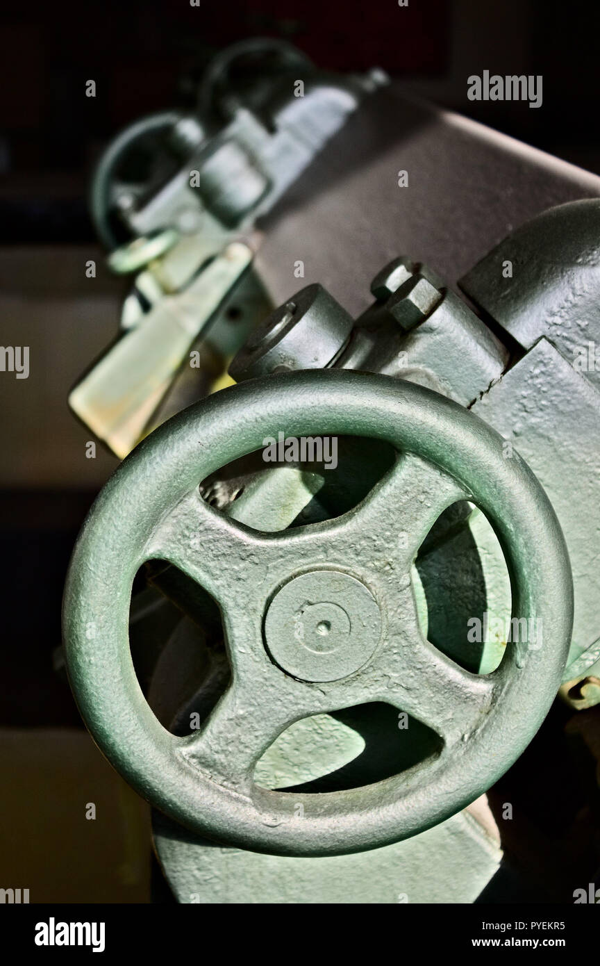 Vintage machine detail, wheel Stock Photo - Alamy