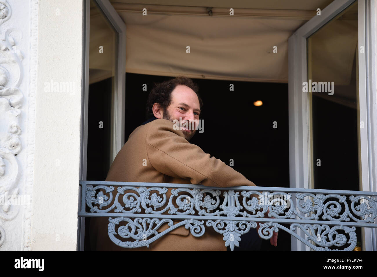 Paris: Eric Vuillard, 2017 Goncourt Prize, and Olivier Guez, Renaudot ...