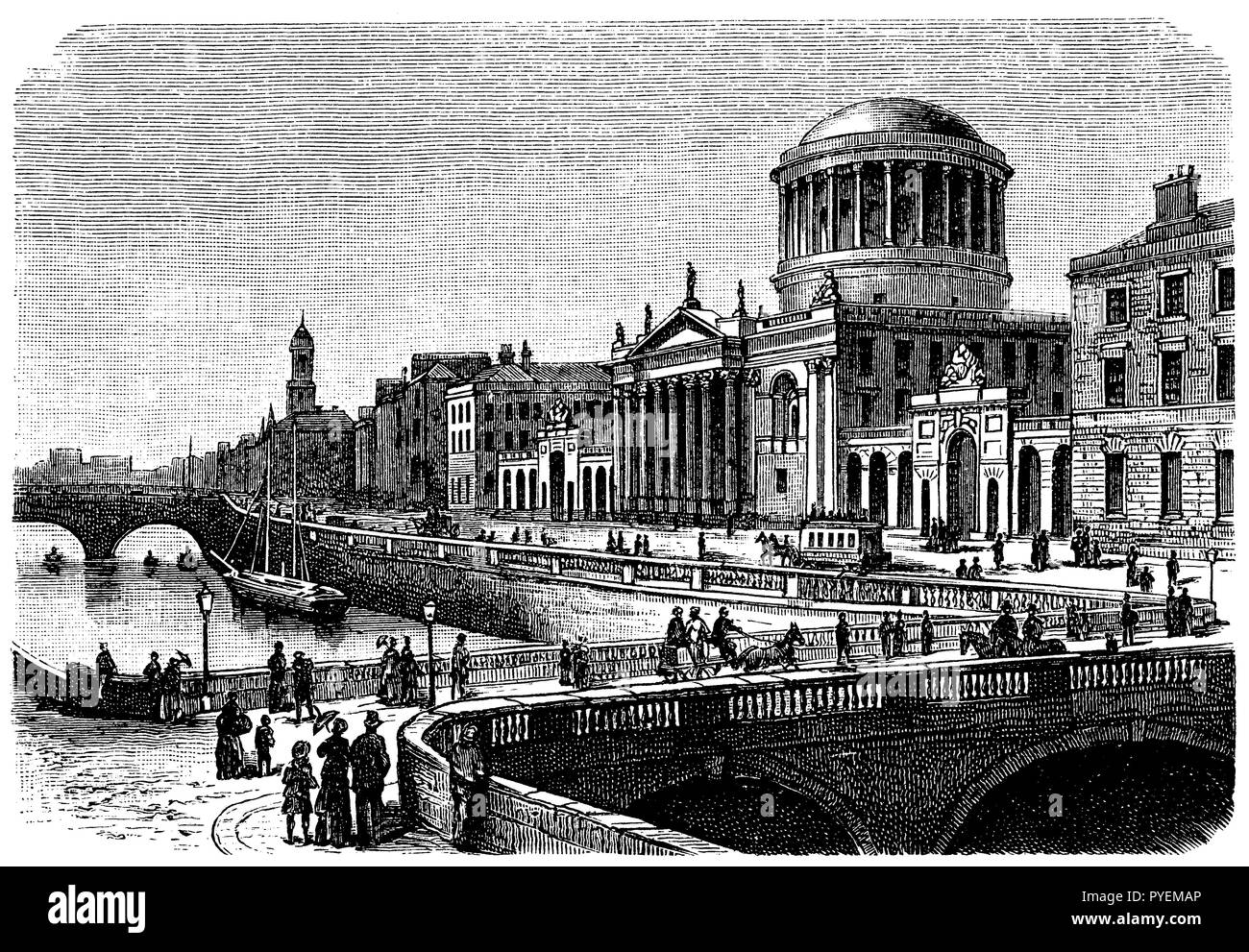 Four high courts (Four Courts) in Dublin Stock Photo - Alamy