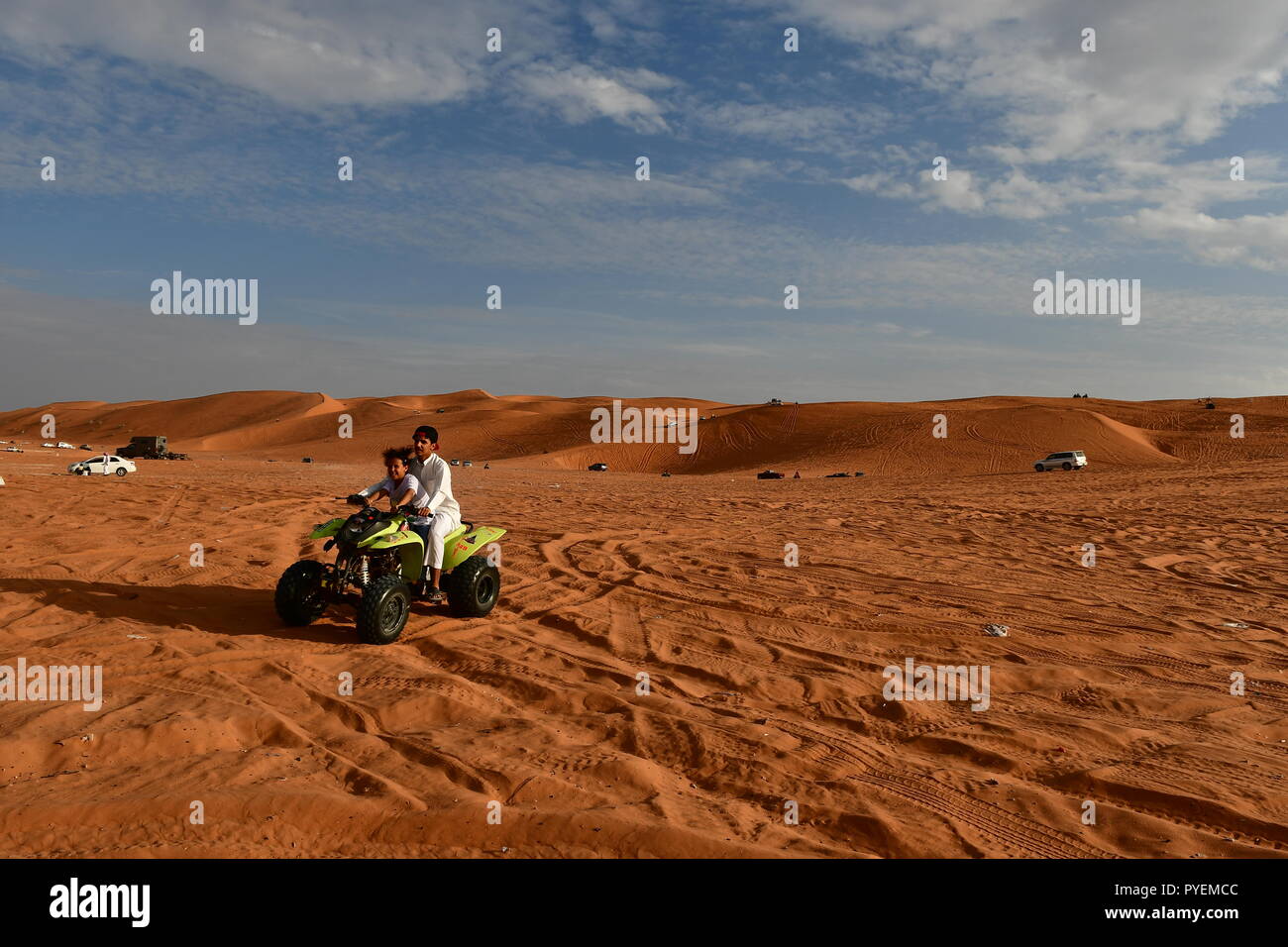 Sports in the desert sand sunes Stock Photo - Alamy