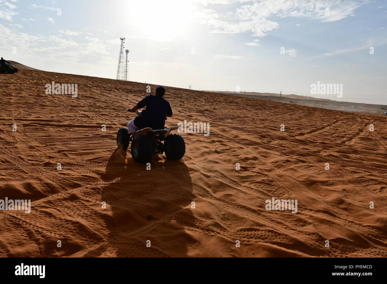 Sports in the desert sand sunes Stock Photo - Alamy