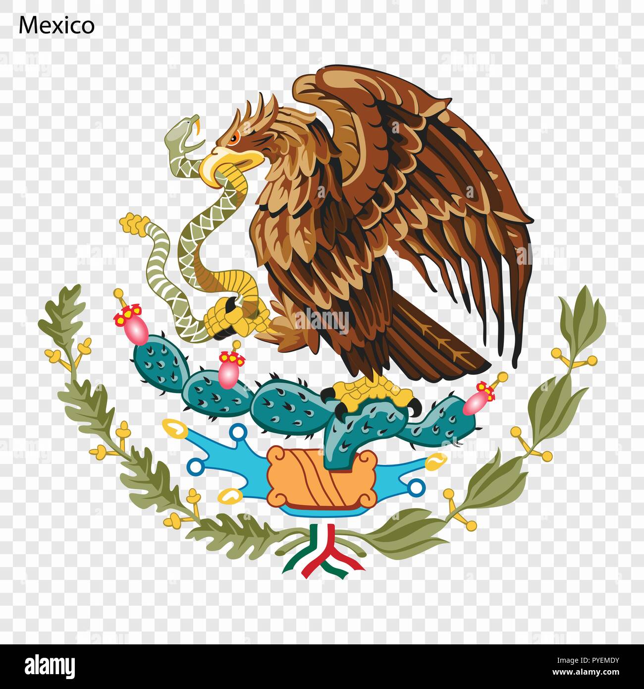 Symbol of Mexico. National emblem Stock Vector Image & Art - Alamy