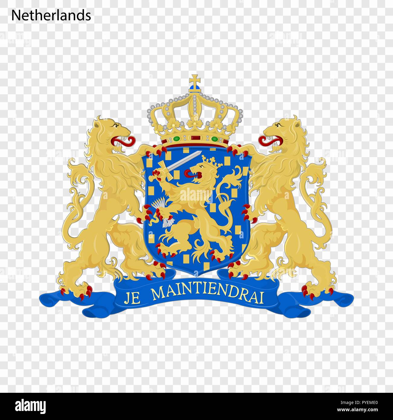 Symbol of Netherlands. National emblem Stock Vector Image & Art - Alamy