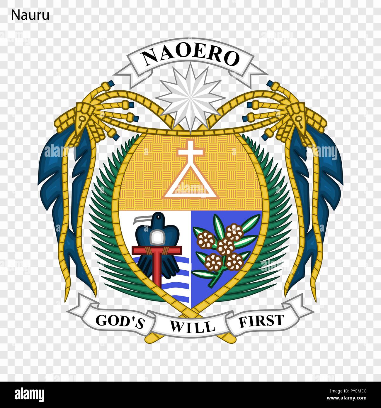 Emblem of Nauru. National Symbol Stock Vector Image & Art - Alamy