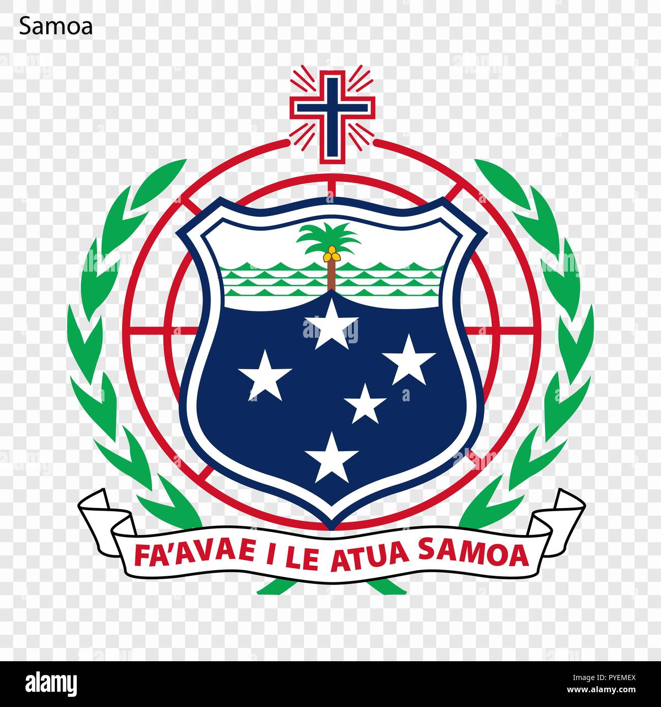 Emblem of Samoa. National Symbol Stock Vector Image & Art - Alamy