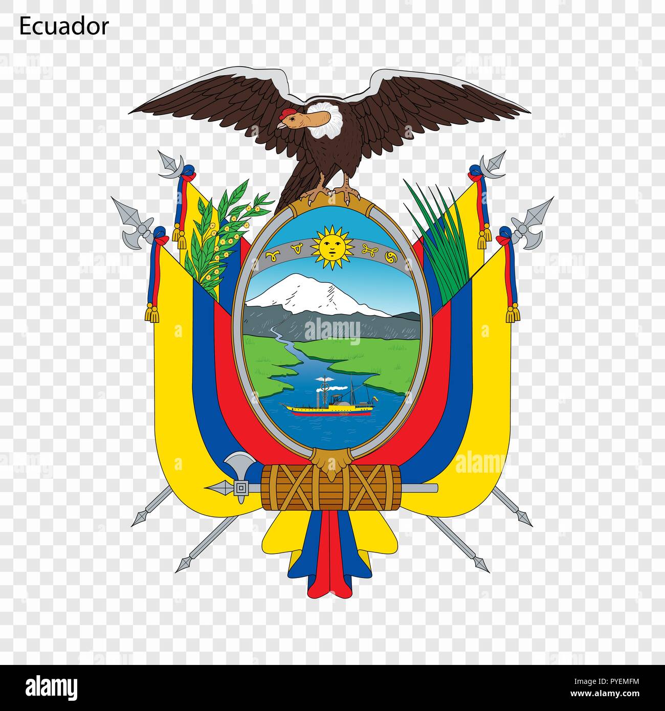 Emblem of Ecuador. National Symbol Stock Vector Image & Art - Alamy