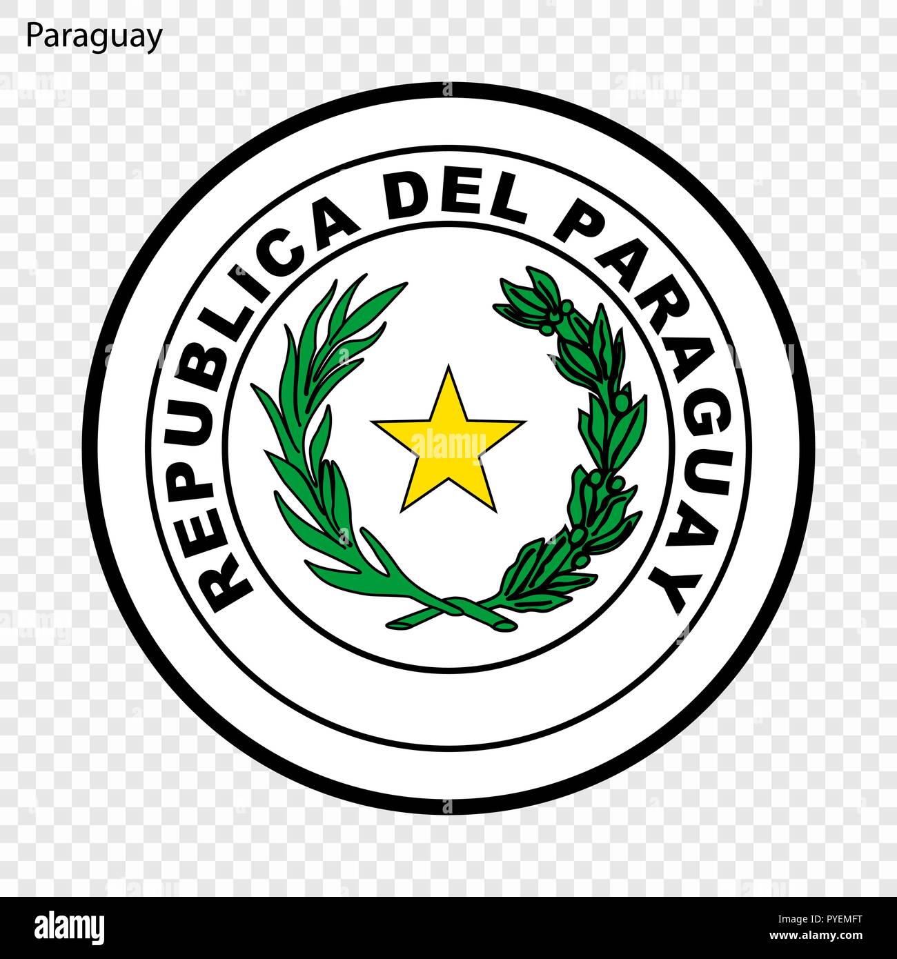 Emblem of Paraguay. National Symbol Stock Vector Image & Art - Alamy
