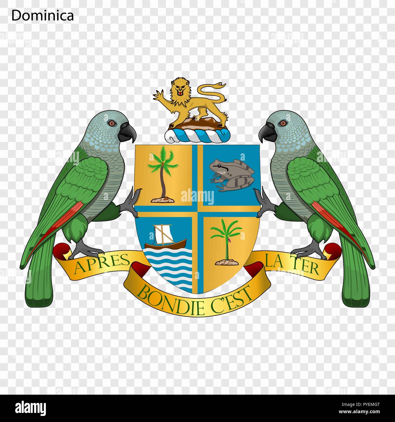 Symbol of Dominica. National emblem Stock Vector Image & Art - Alamy