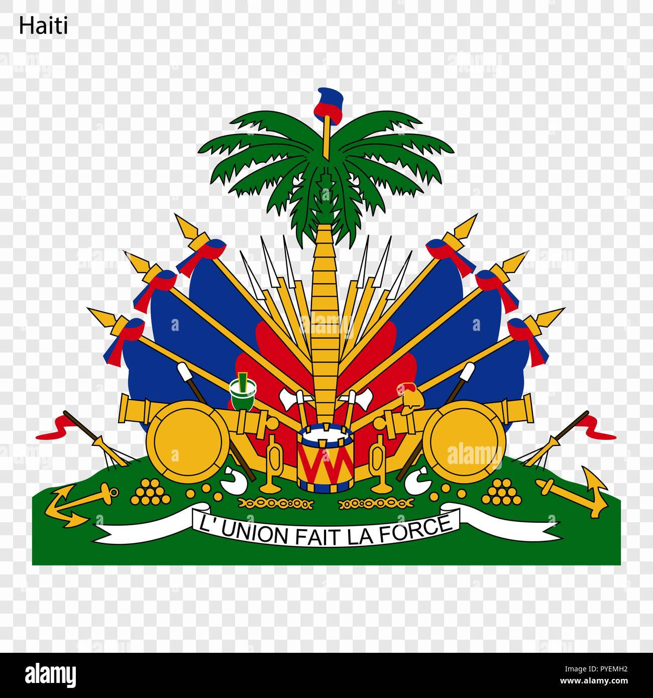 Symbol of Haiti. National emblem Stock Vector Image & Art - Alamy