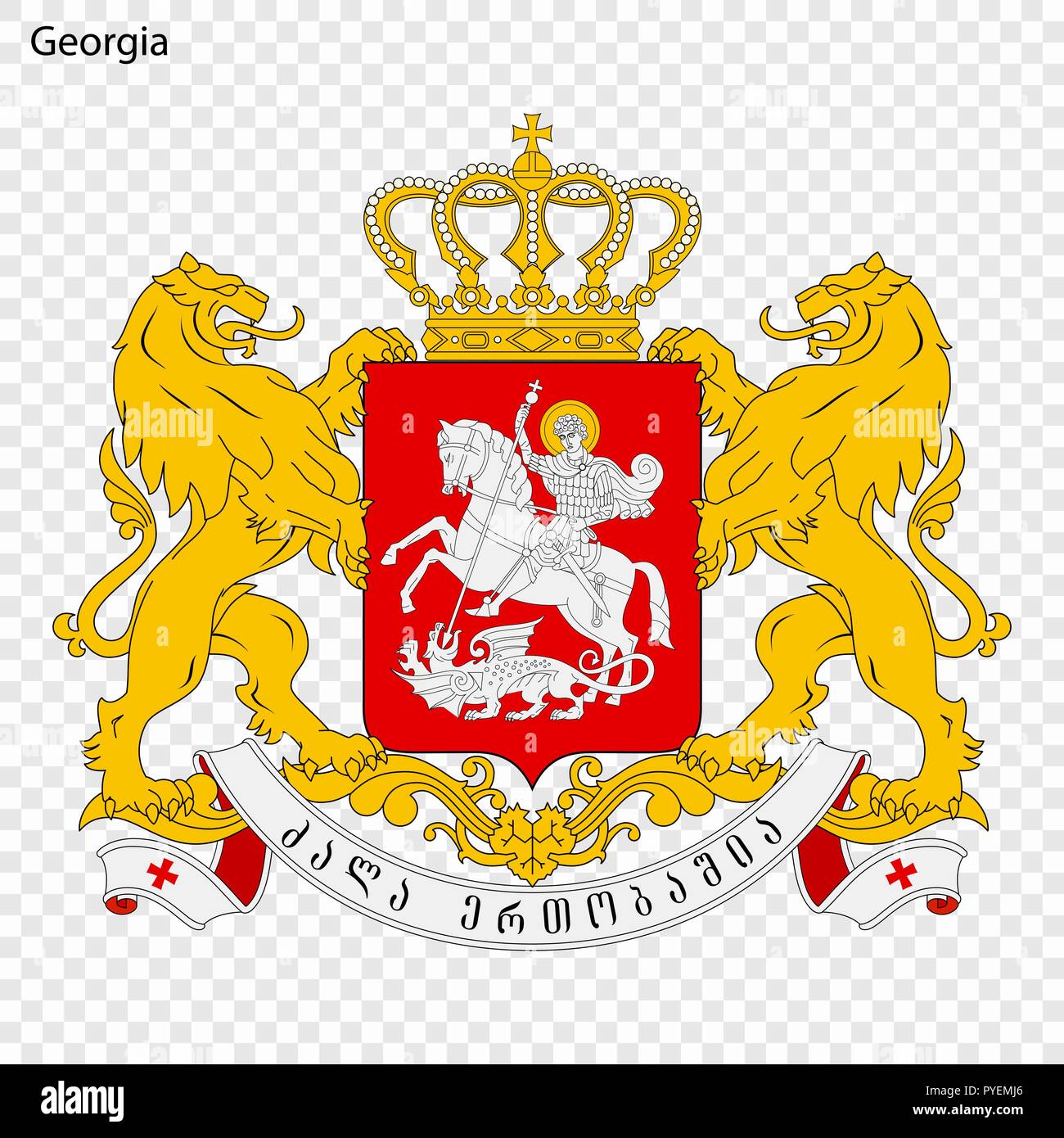 Symbol of Georgia. National emblem Stock Vector Image & Art - Alamy
