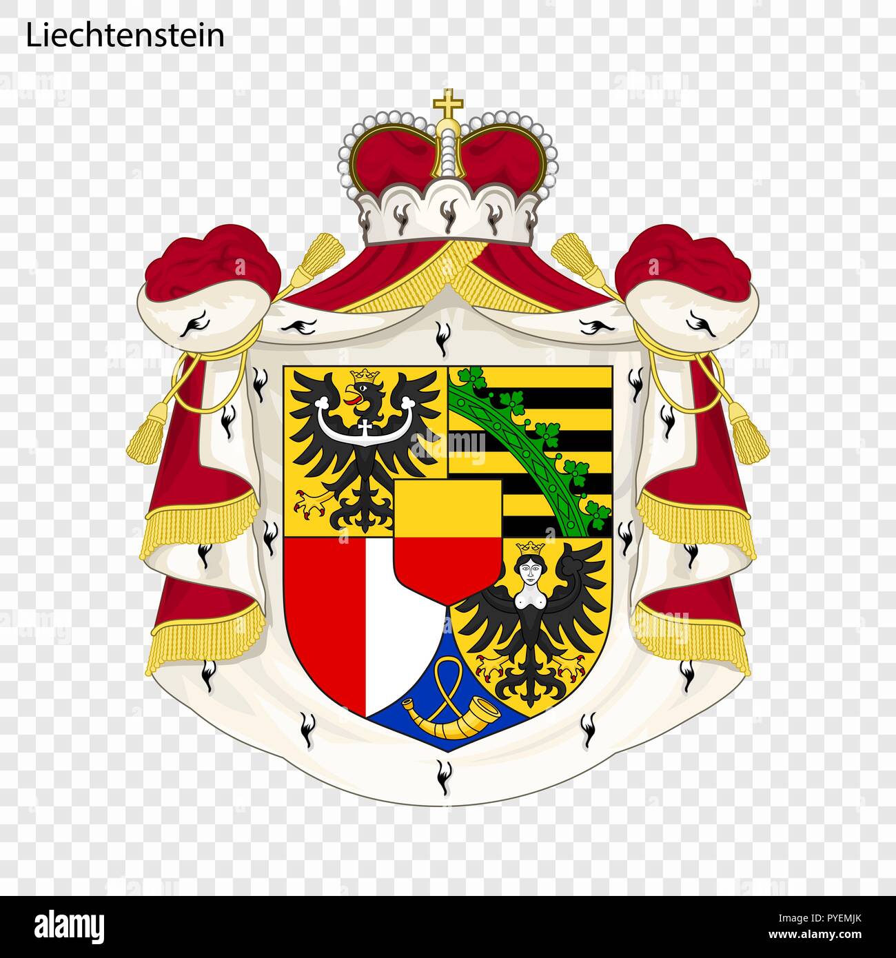 Symbol of Liechtenstein. National emblem Stock Vector Image & Art - Alamy