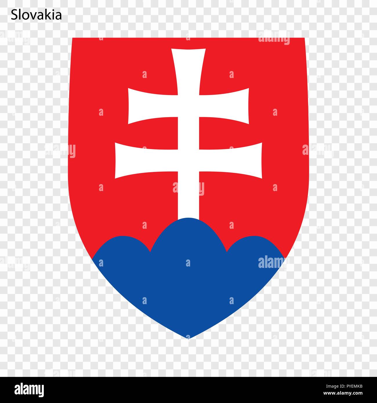 Symbol of Slovakia. National emblem Stock Vector Image & Art - Alamy