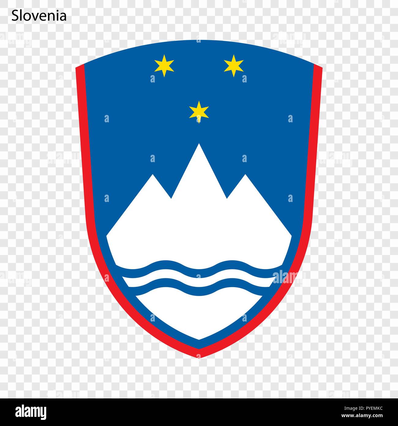 Symbol of Slovenia. National emblem Stock Vector Image & Art - Alamy