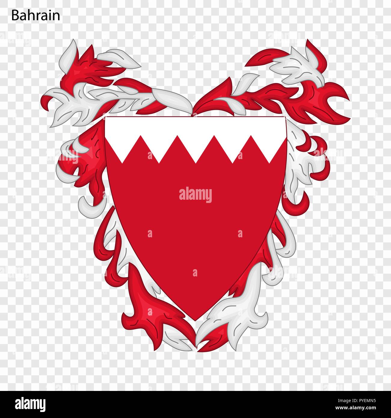 Symbol of Bahrain. National emblem Stock Vector Image & Art - Alamy