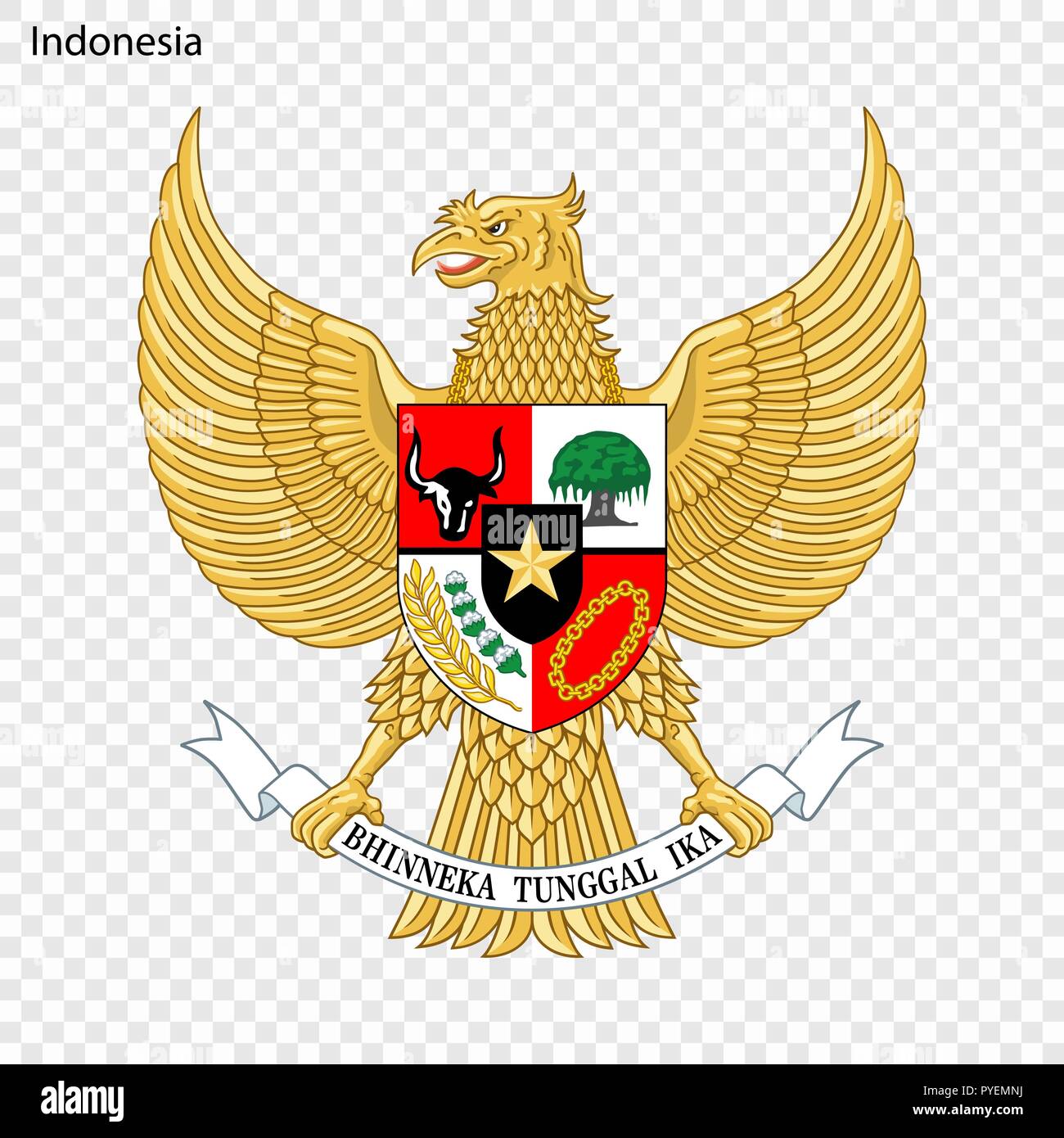 Symbol of Indonesia. National emblem Stock Vector Image & Art - Alamy