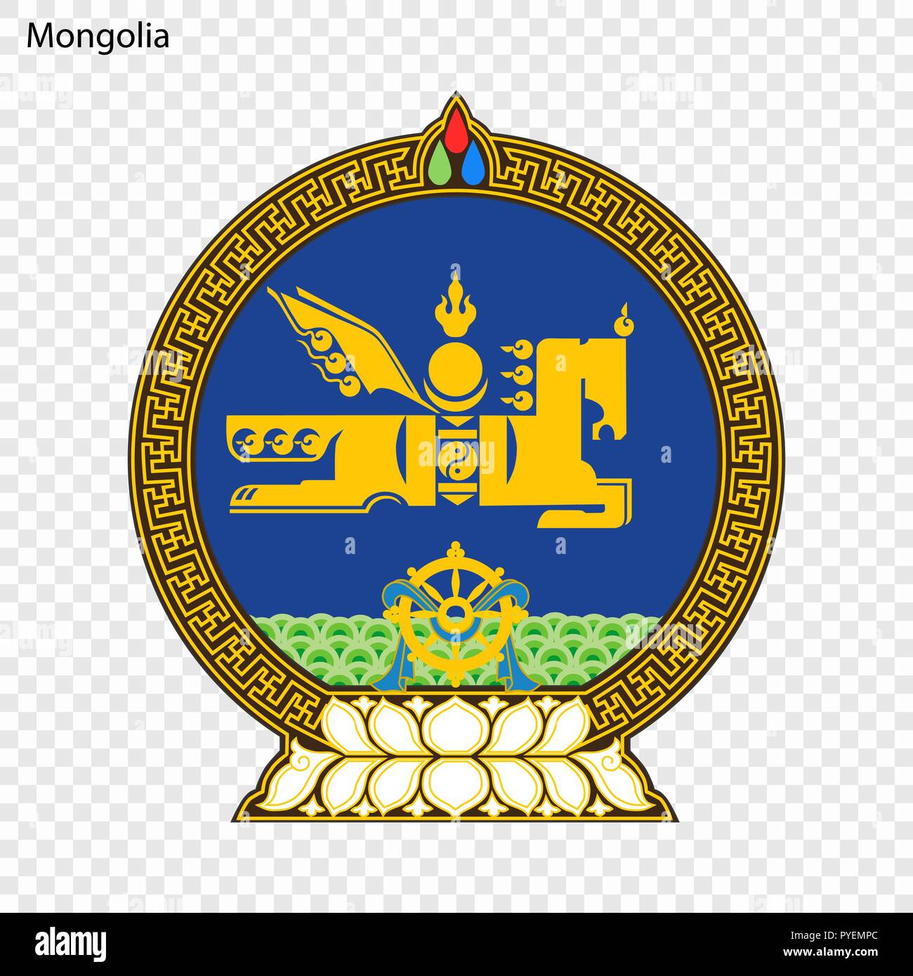 Mongolian Flag Symbol