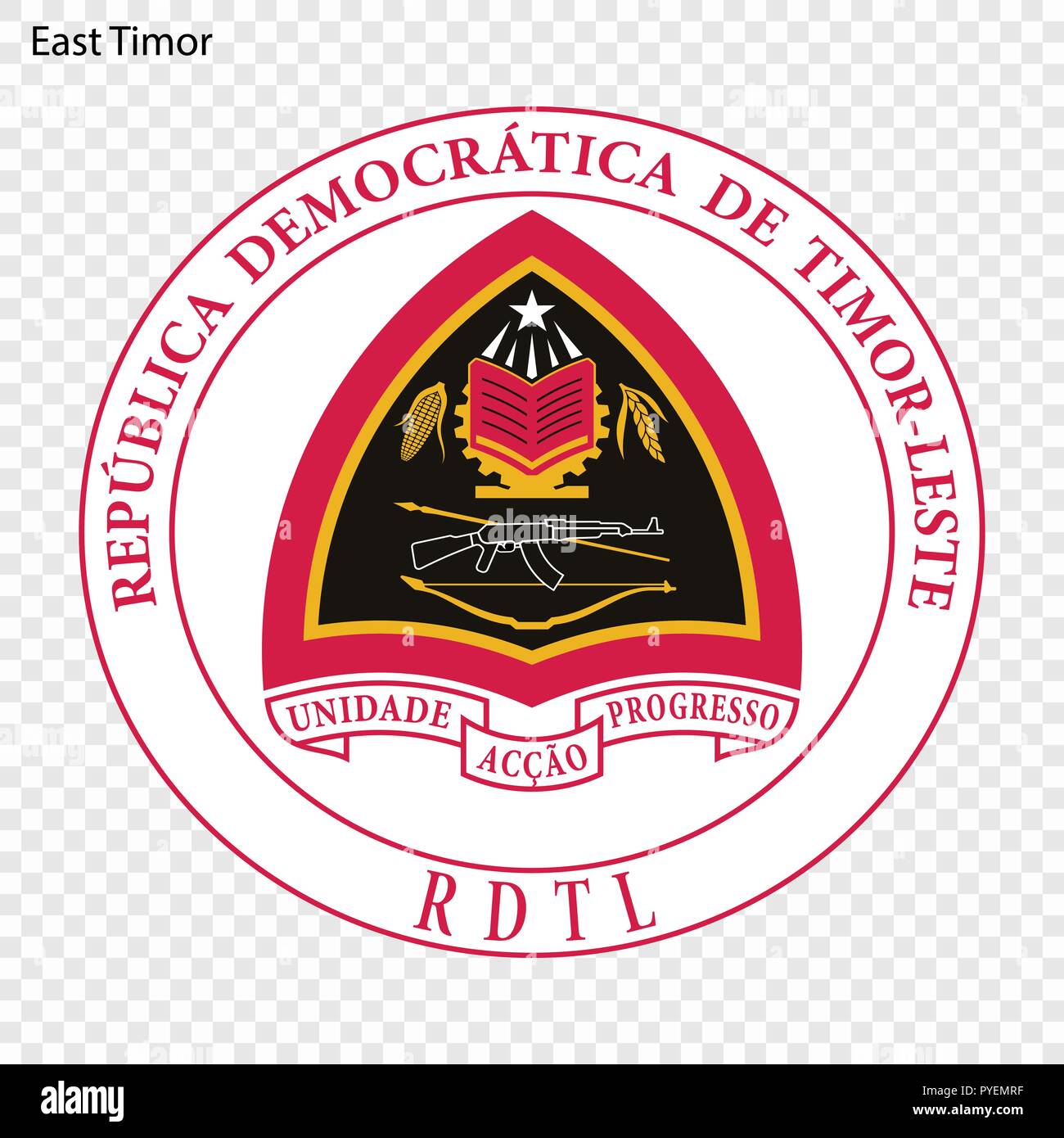 Symbol of East Timor. National emblem Stock Vector Image & Art - Alamy