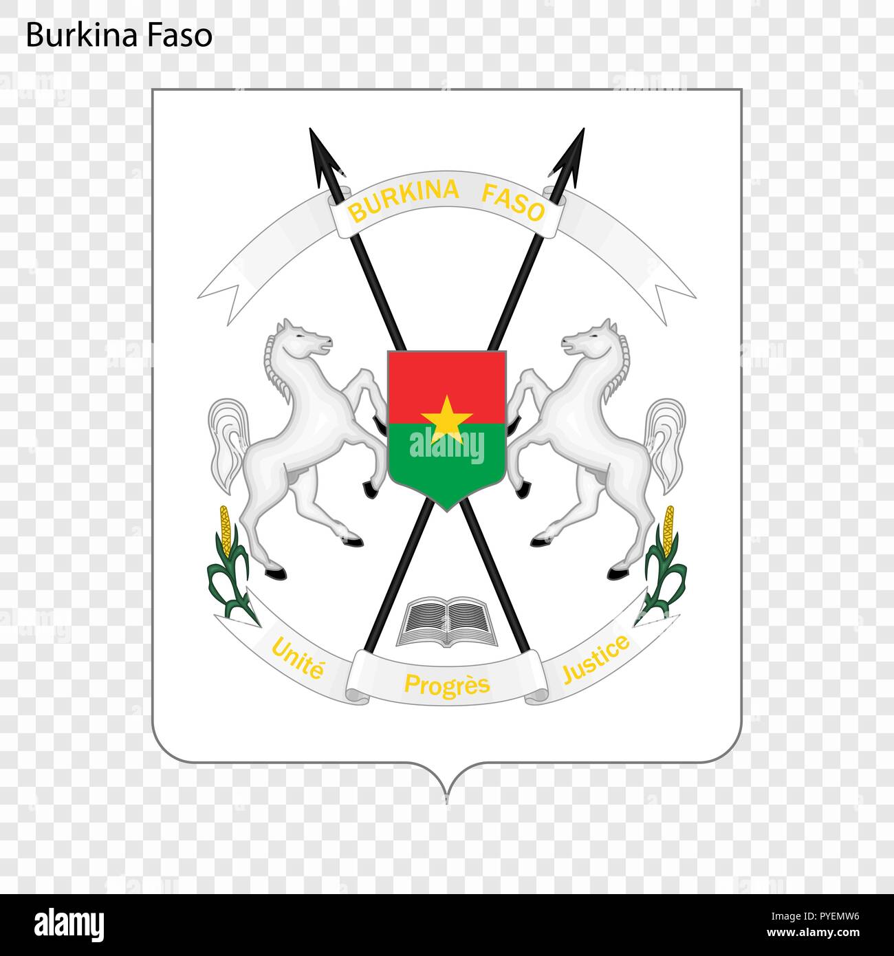 Symbol of Burkina Faso. National emblem Stock Vector Image & Art - Alamy