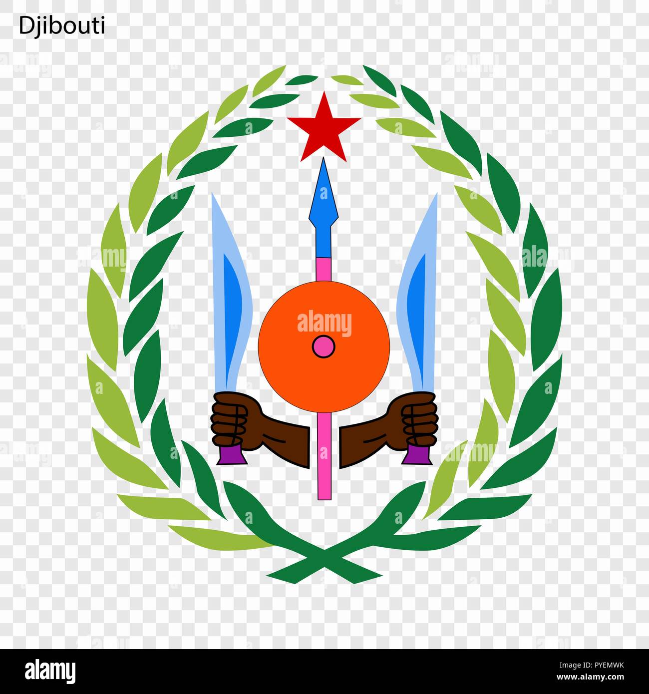Symbol of Djibouti. National emblem Stock Vector Image & Art - Alamy
