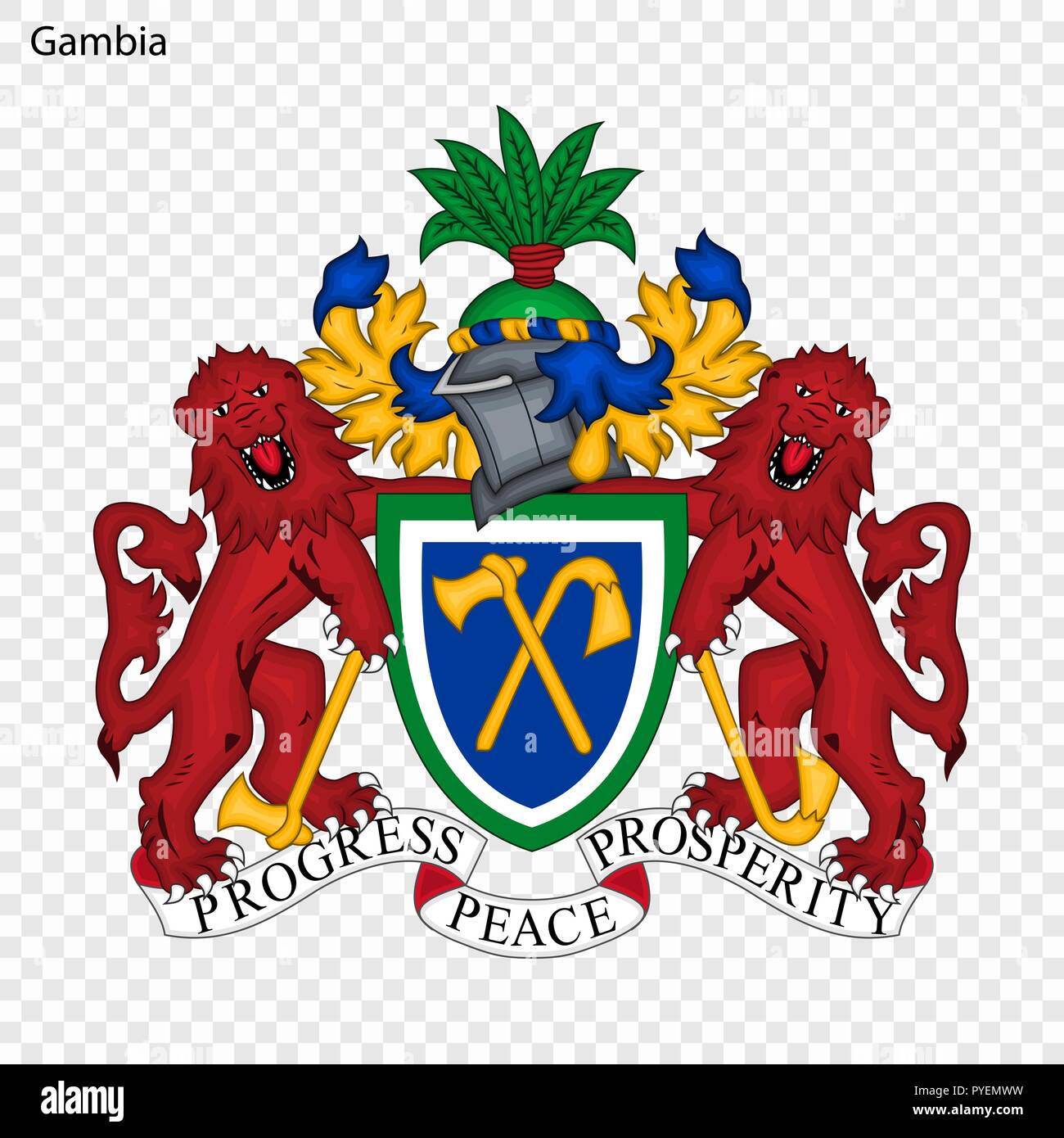Symbol of Gambia. National emblem Stock Vector Image & Art - Alamy
