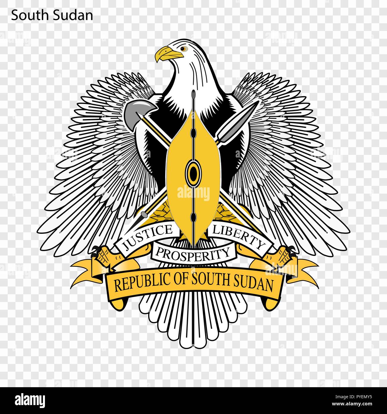 Symbol of South Sudan. National emblem Stock Vector Image & Art - Alamy
