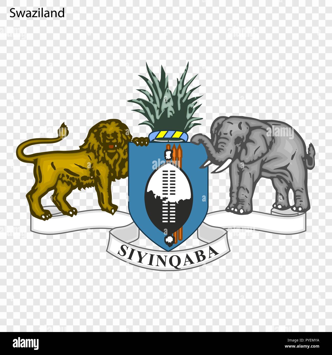 Symbol of Swaziland. National emblem Stock Vector Image & Art - Alamy