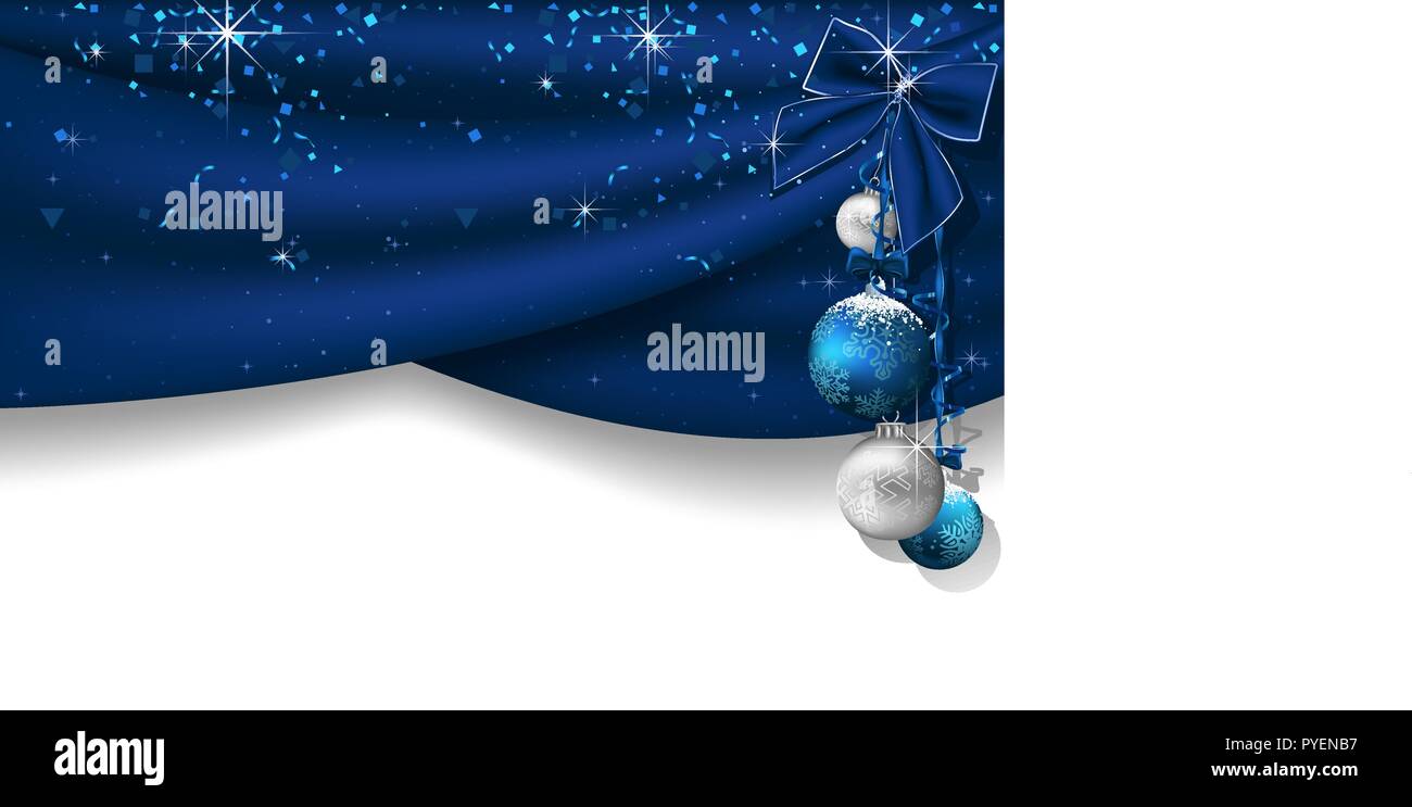 Christmas Background with Blue Curtains Stock Vector Image & Art - Alamy