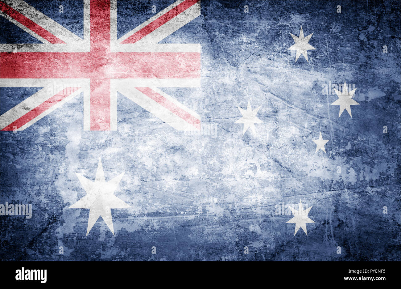 Grunge flag of Australia on dirty paper Stock Photo - Alamy