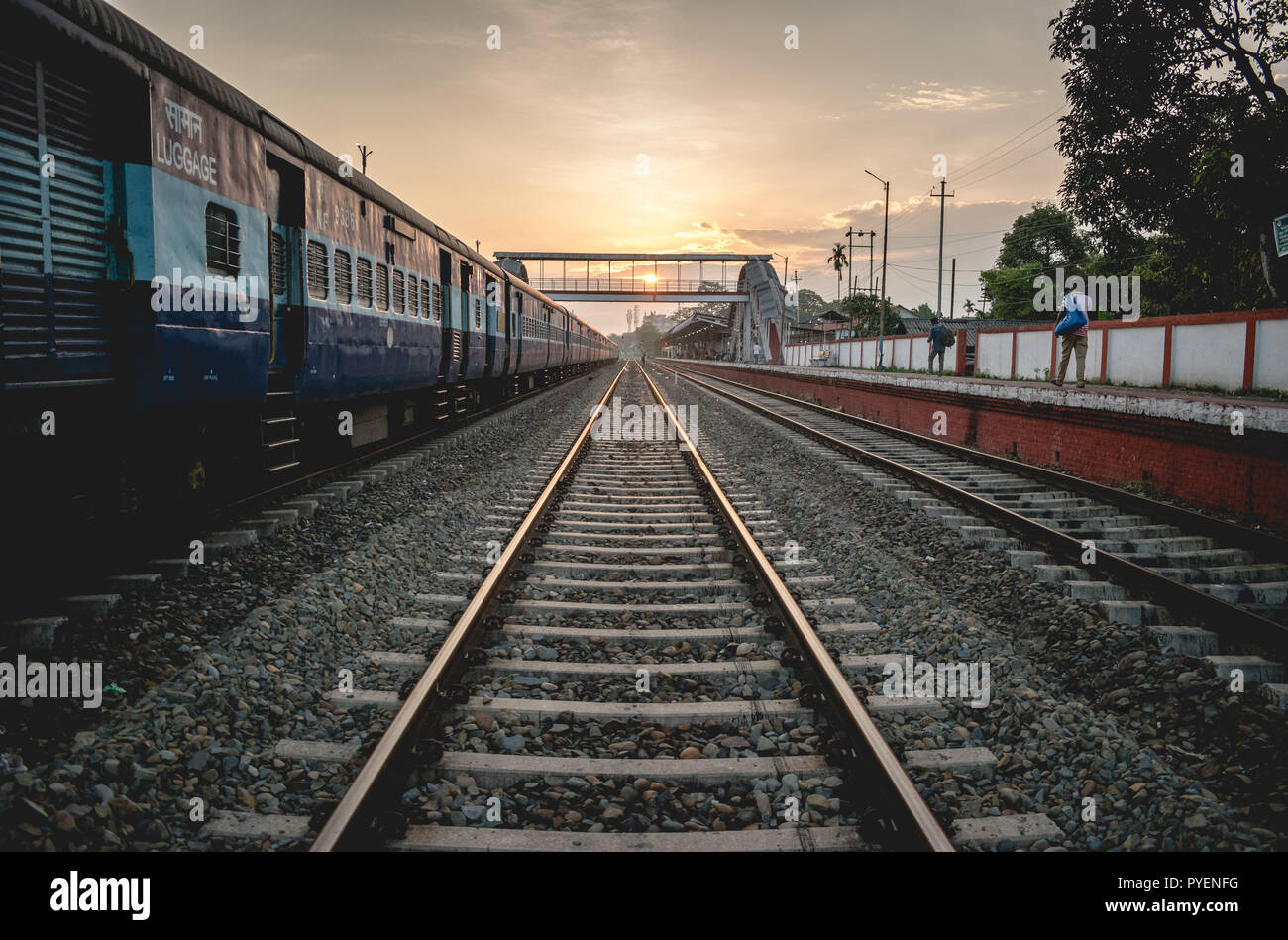 Train station dawn hi-res stock photography and images - Alamy