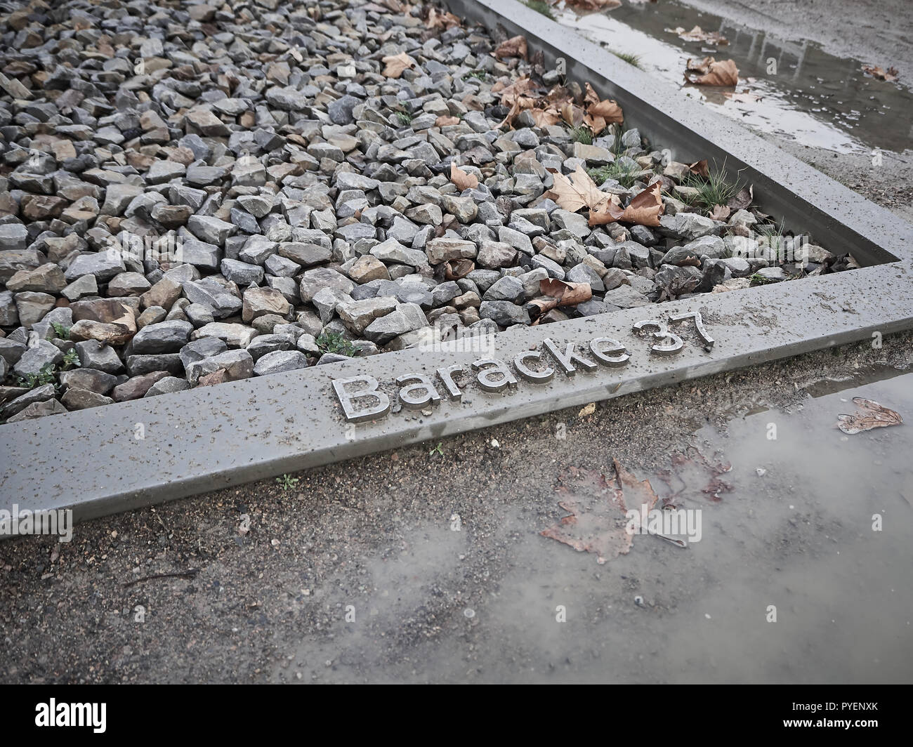 Nazi concentration camp barracks hi-res stock photography and images ...