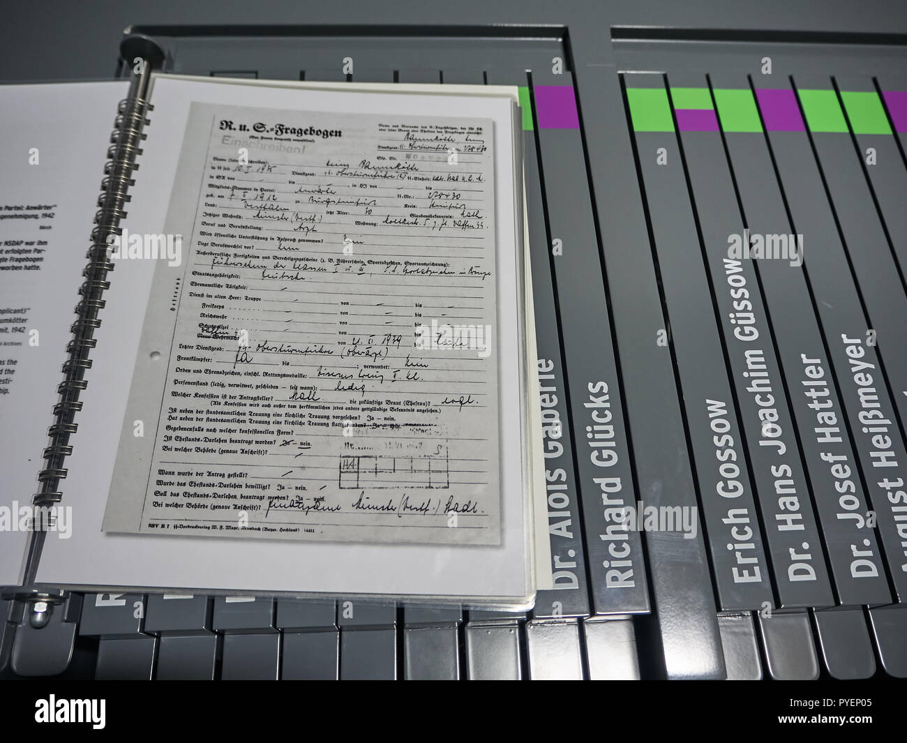Nazi documents hi-res stock photography and images - Alamy