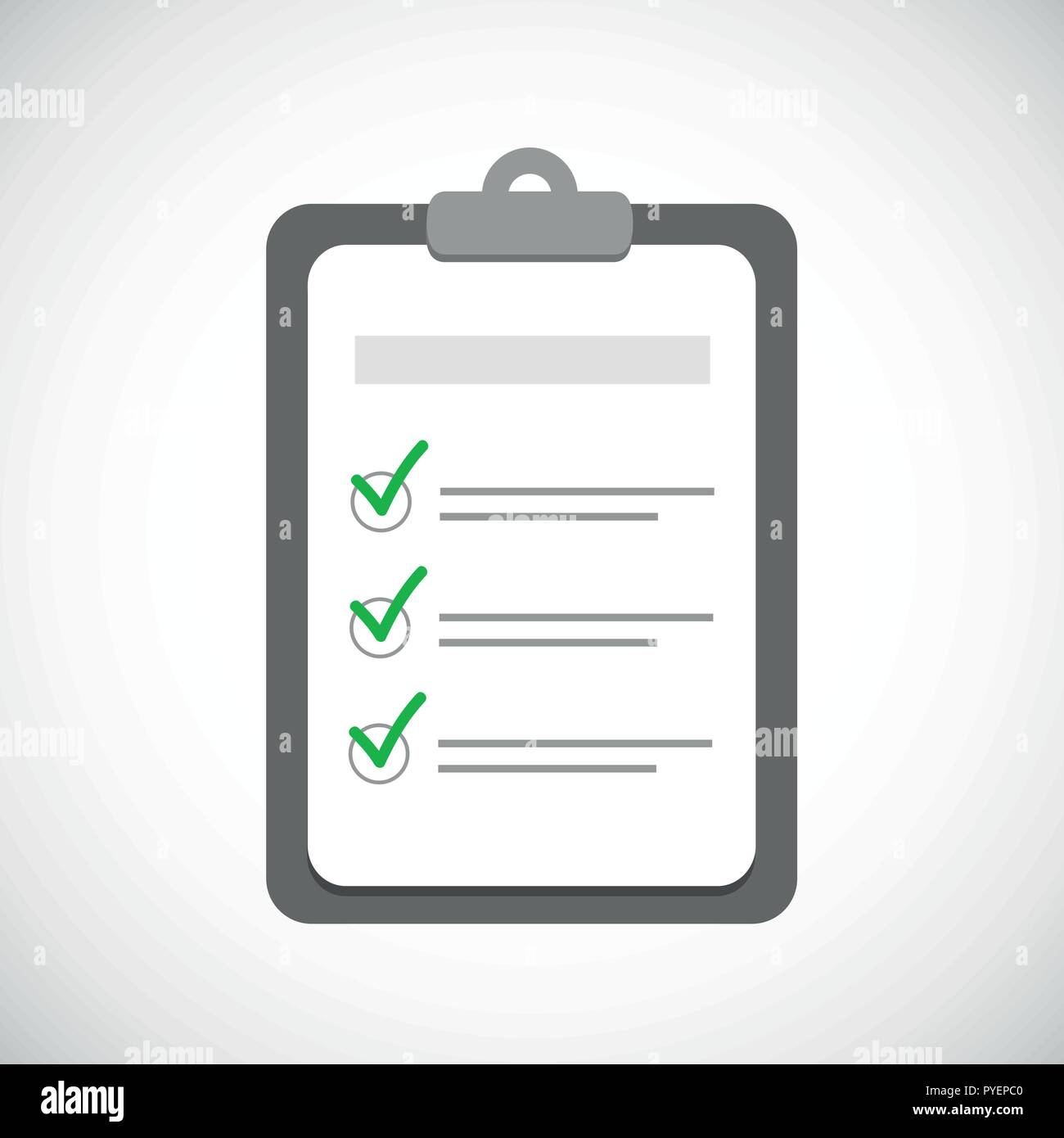 Check list paper vector hi-res stock photography and images - Alamy