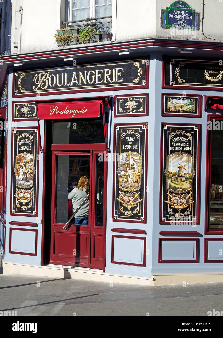 The exterior of Les Saveurs de Parmentier, a Boulangerie-Patissiere ...