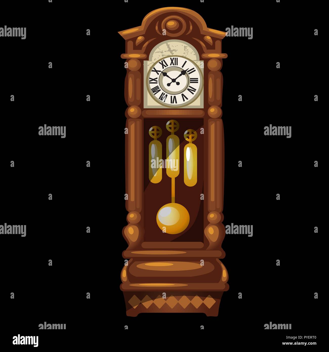 Grandfather Clock Pendulum Vector