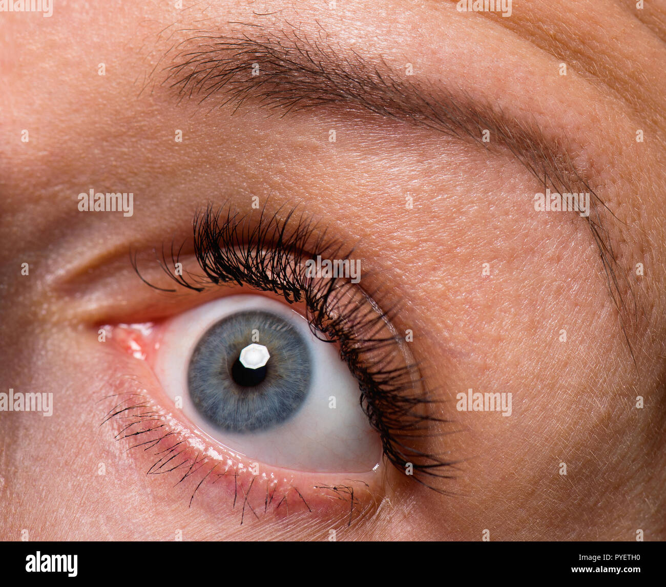Scary woman black eyes hi-res stock photography and images - Alamy
