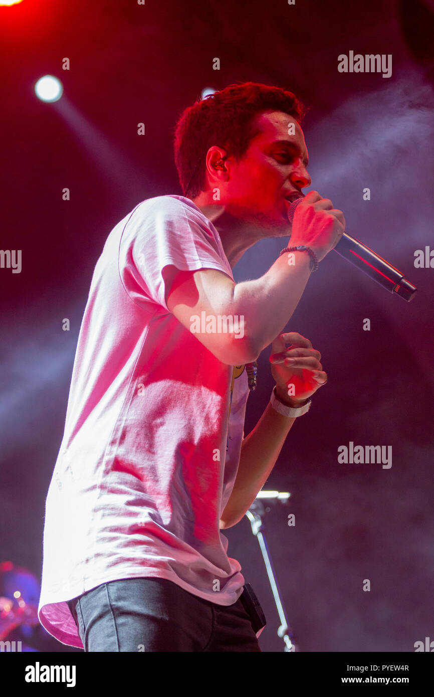 FARO, PORTUGAL: 31st AUGUST, 2018 - Music band, Brass Wire Orchestra ...