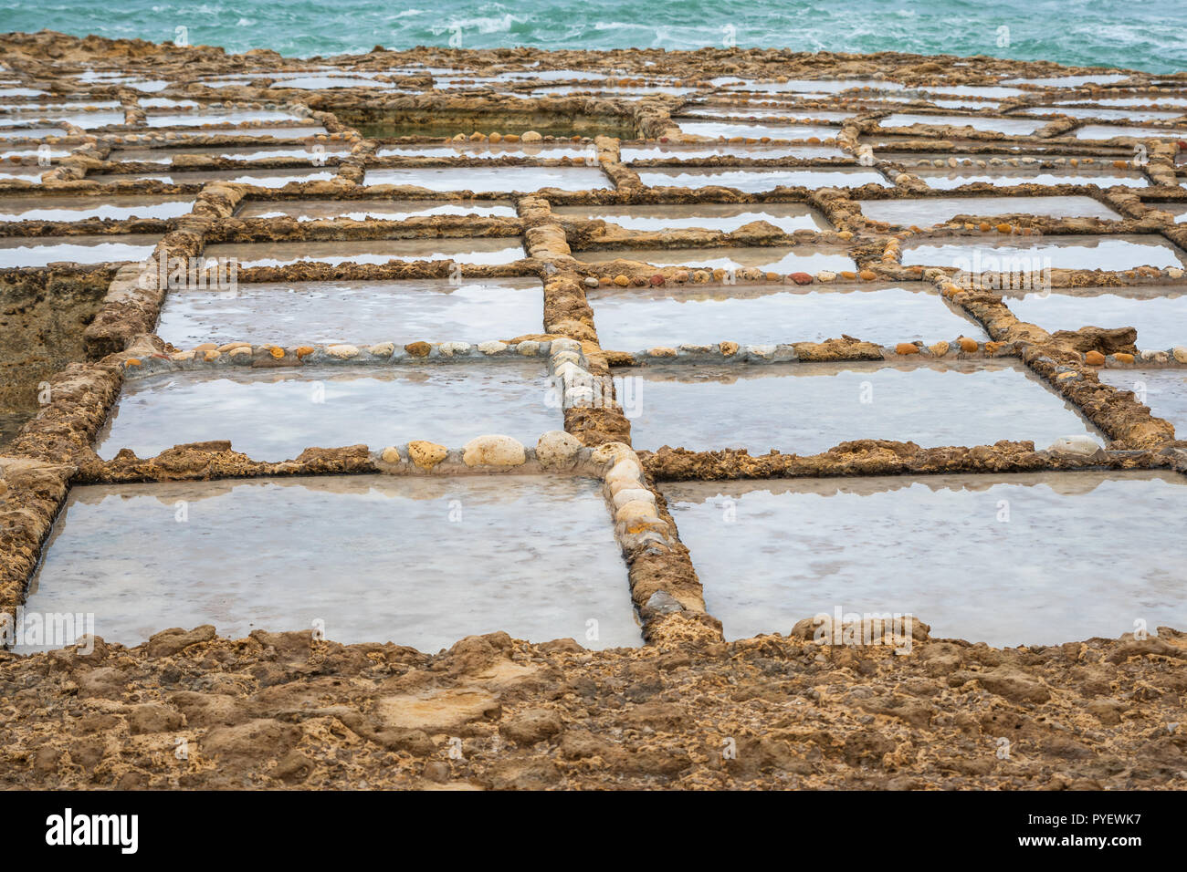Gozo salt flats hi-res stock photography and images - Alamy