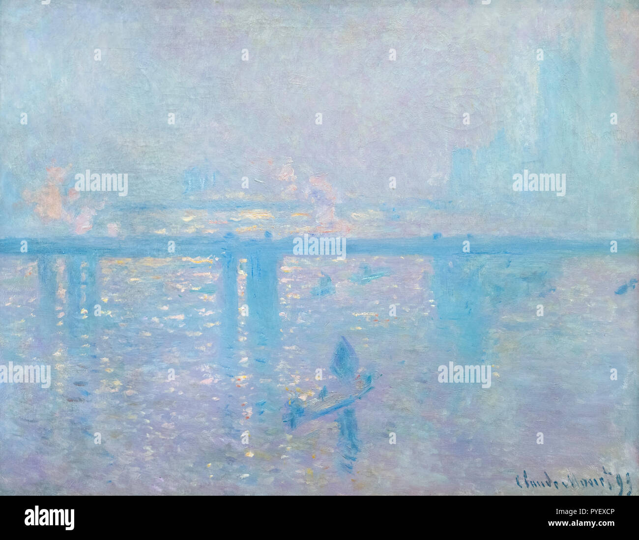Claude monet bridge painting hi-res stock photography and images - Alamy