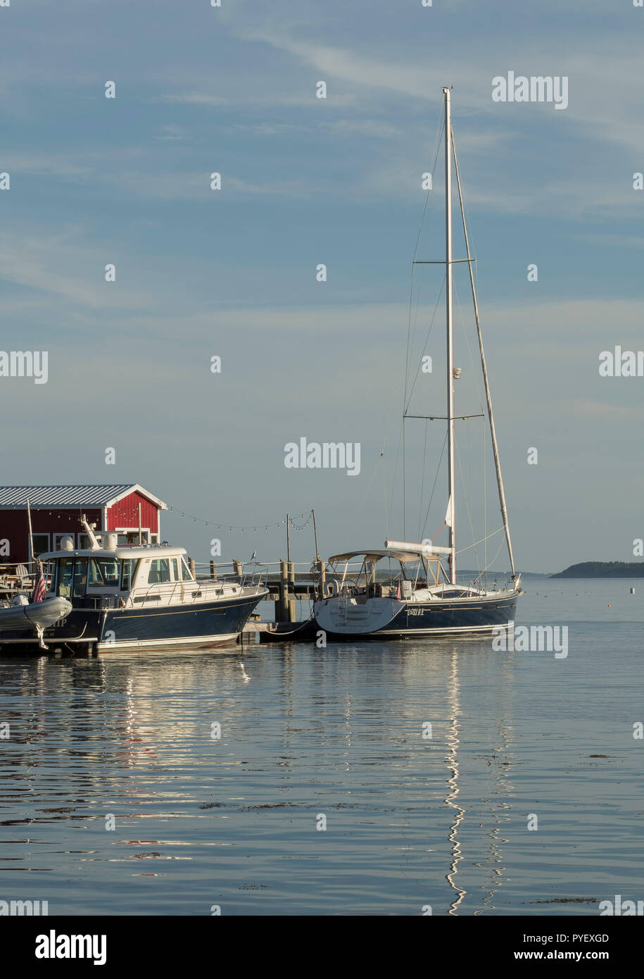 Fishing Boats, Tenants Harbor, Port Clyde, Maine Stock Photo - Alamy