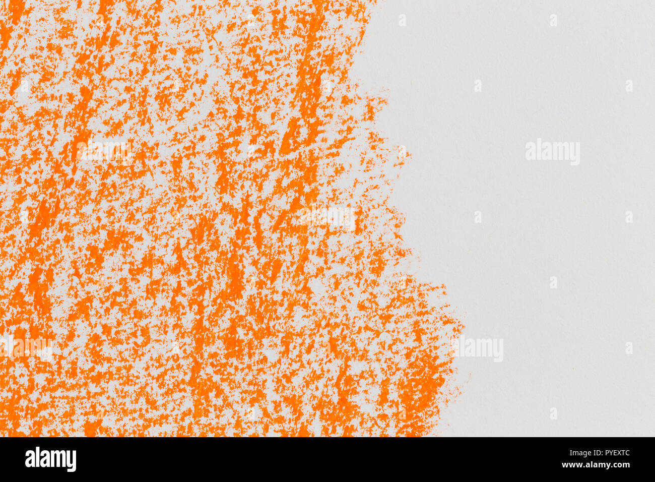 Orange color crayon hand drawing texture for background Stock Photo - Alamy