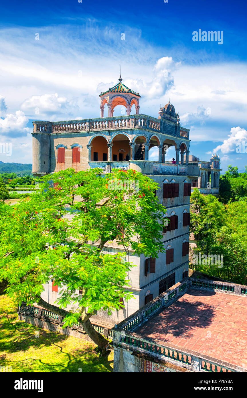 The historic buildings of Kaiping Diaolou in Zili village in Kaiping ...