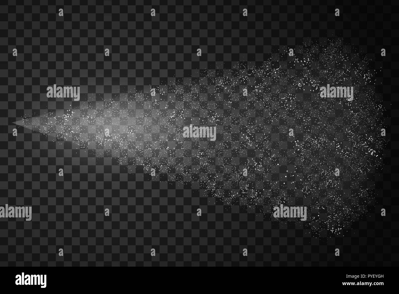 water spray fog of atomizer on transparent background Stock Vector ...